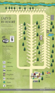 Park Map - Lazy D RV Park